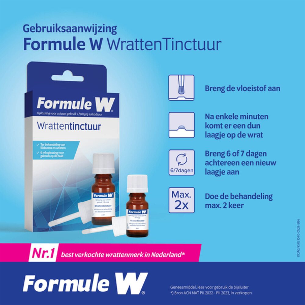 Formule W Wrattentinctuur 6 ml | Plein.nl