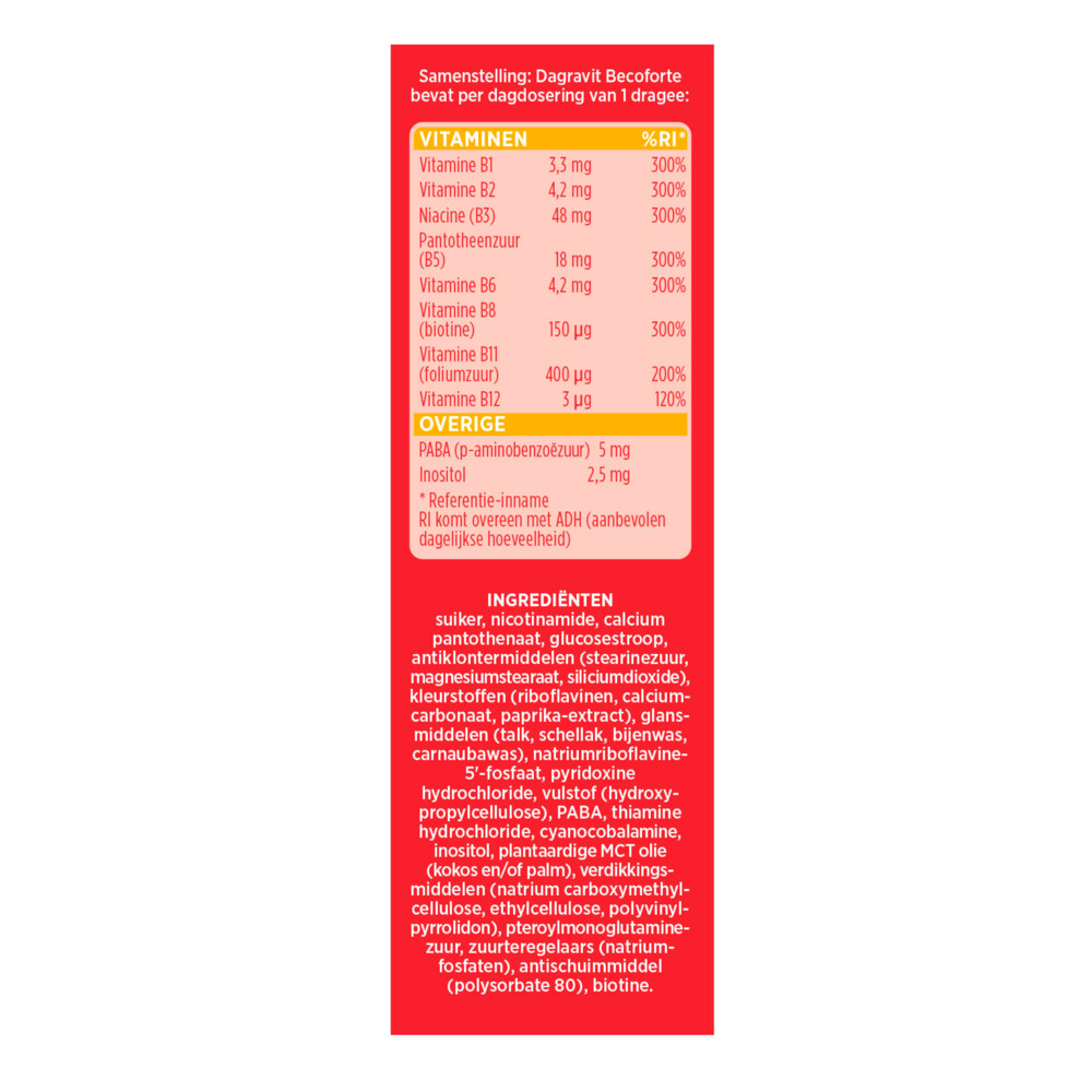 Dagravit Becoforte B 100 stuks | Plein.nl