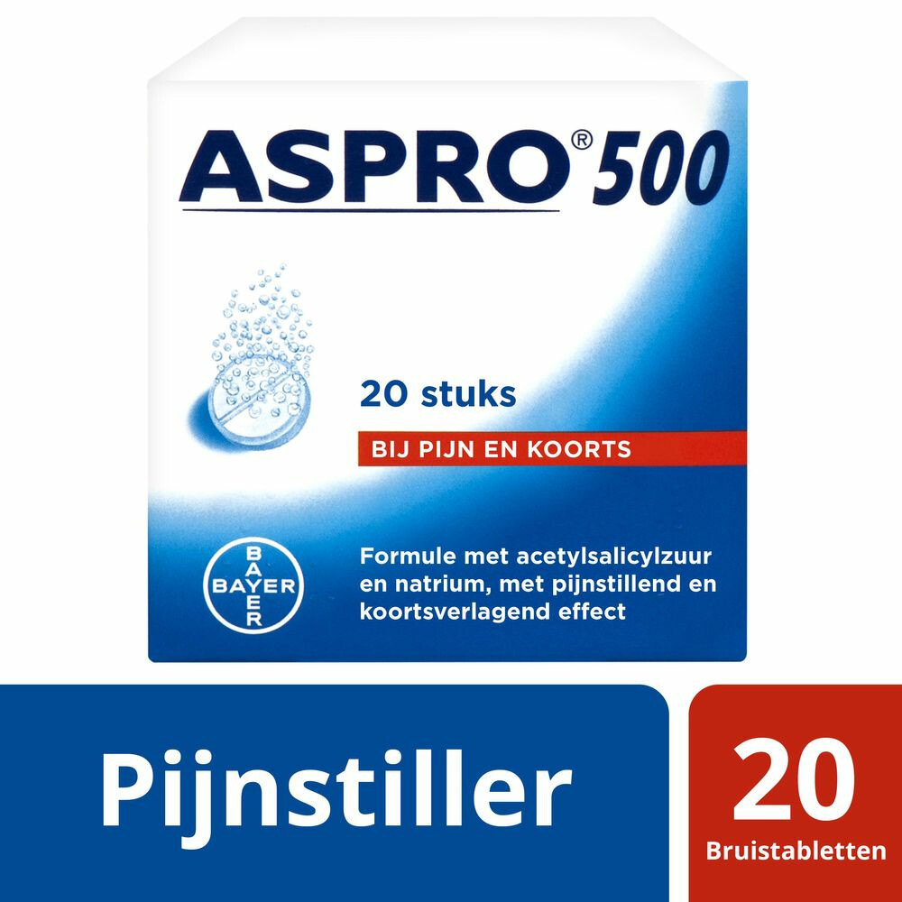Aspro Bruis 500 mg 20 bruistabletten | Plein.nl