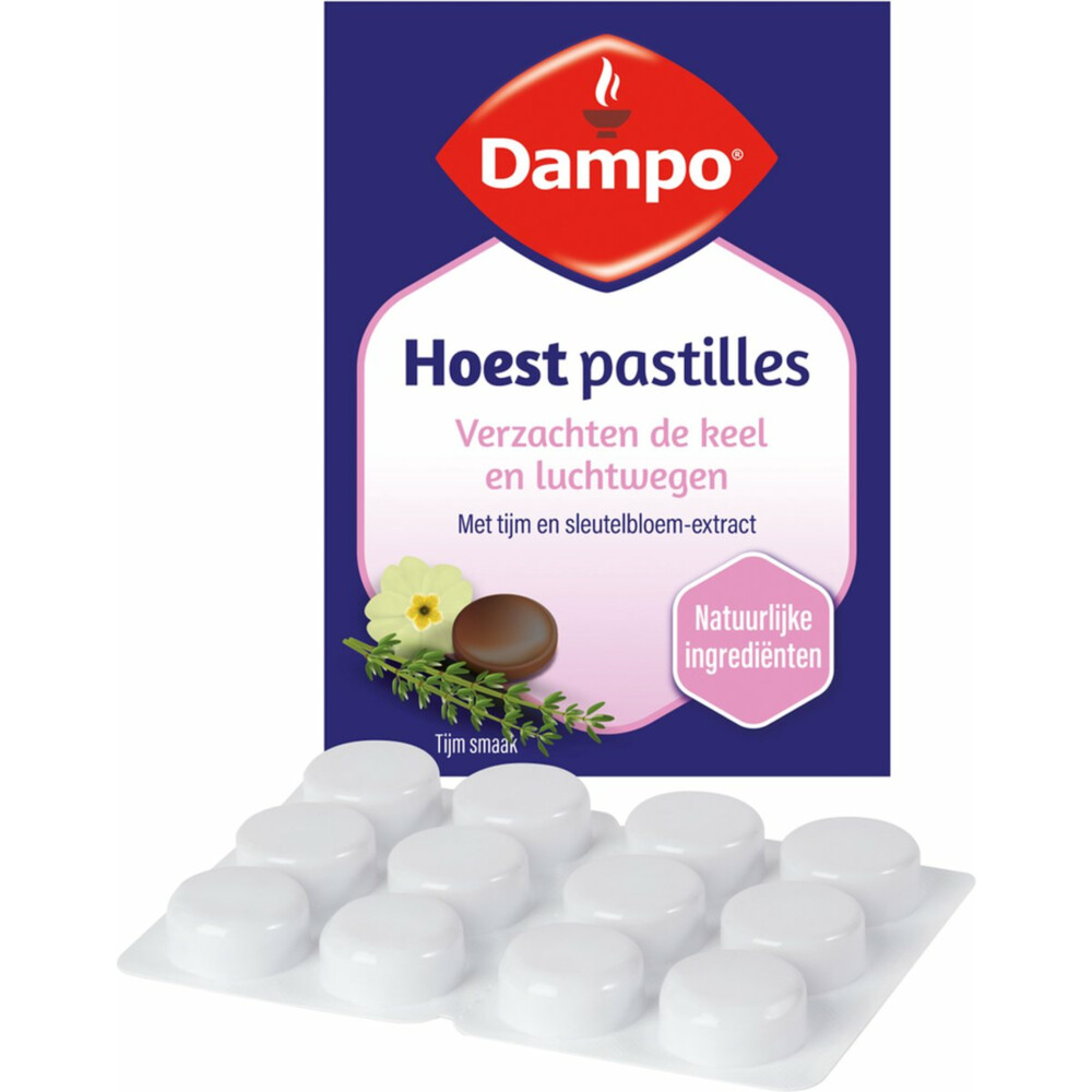 Dampo Hoestpastilles Thijm Sleutelbloem 24 stuks | Plein.nl