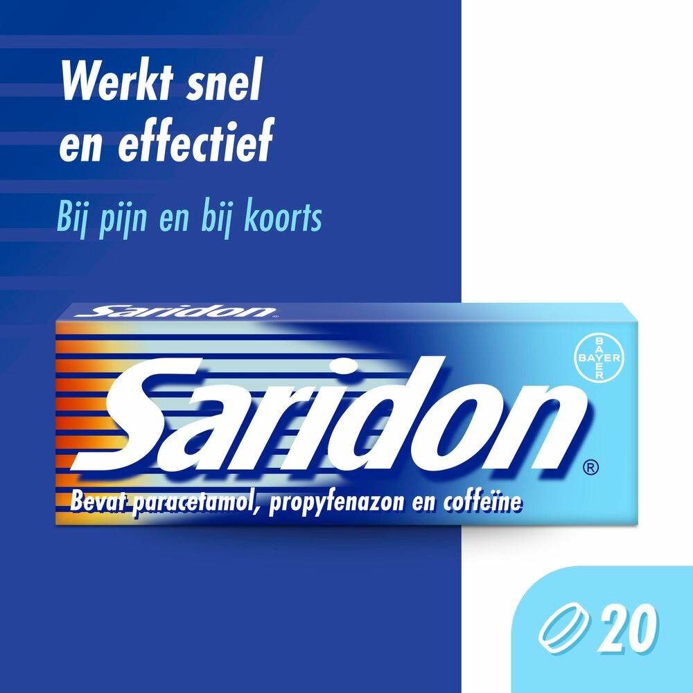 Saridon Tabletten 20 tabletten | Plein.nl