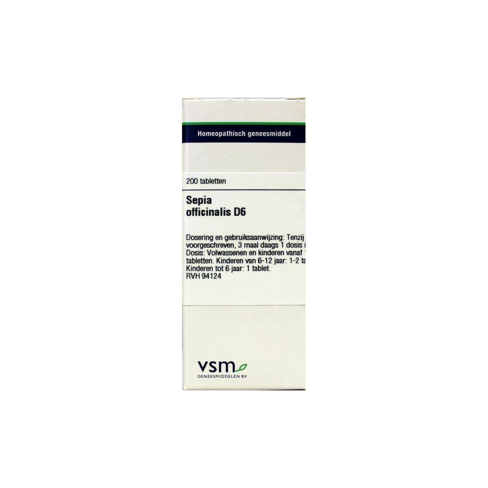 VSM Sepia Officinalis D6 200 tabletten | Plein.nl