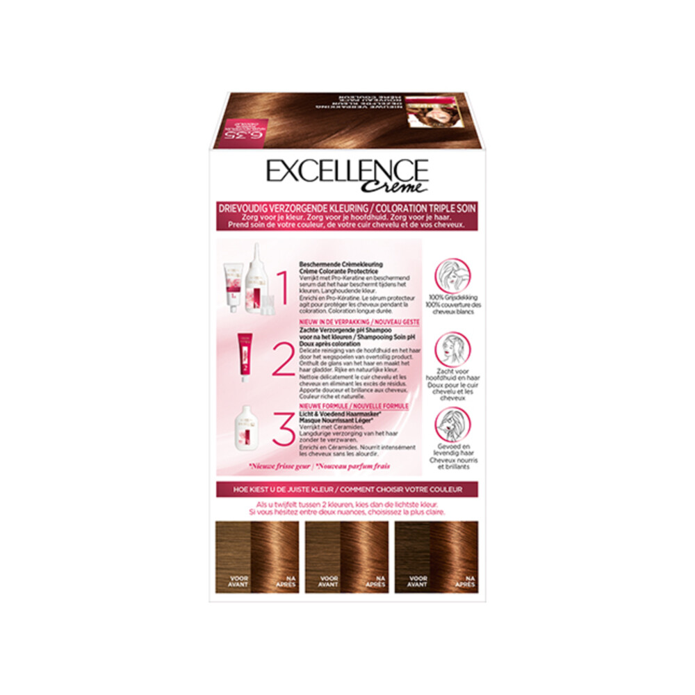 L'Oréal Excellence Creme 6.35 Hazelnoot Bruin | Plein.nl