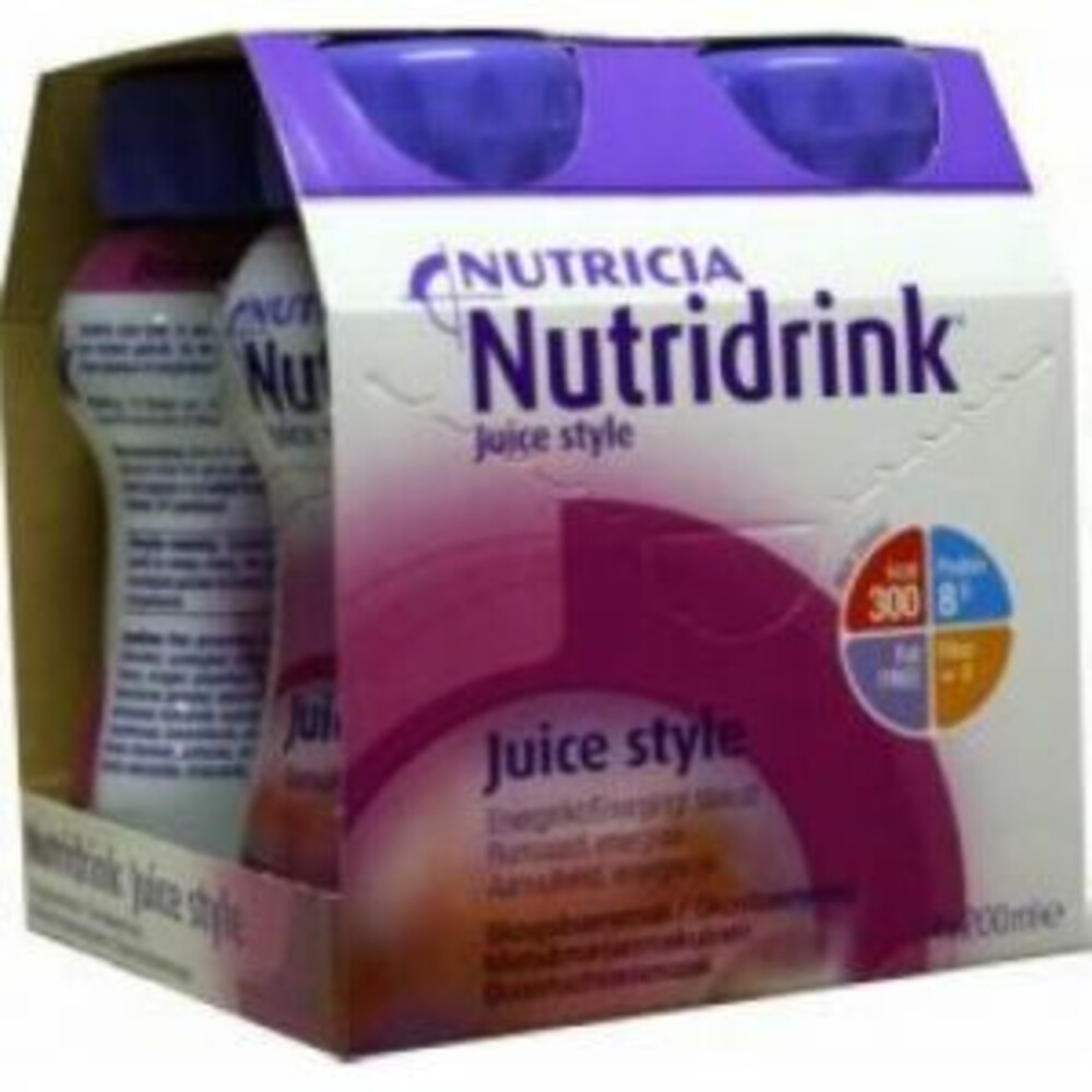 Nutricia Nutridrink Juice Style Bosvruchten 4 x 200 ml | Plein.nl