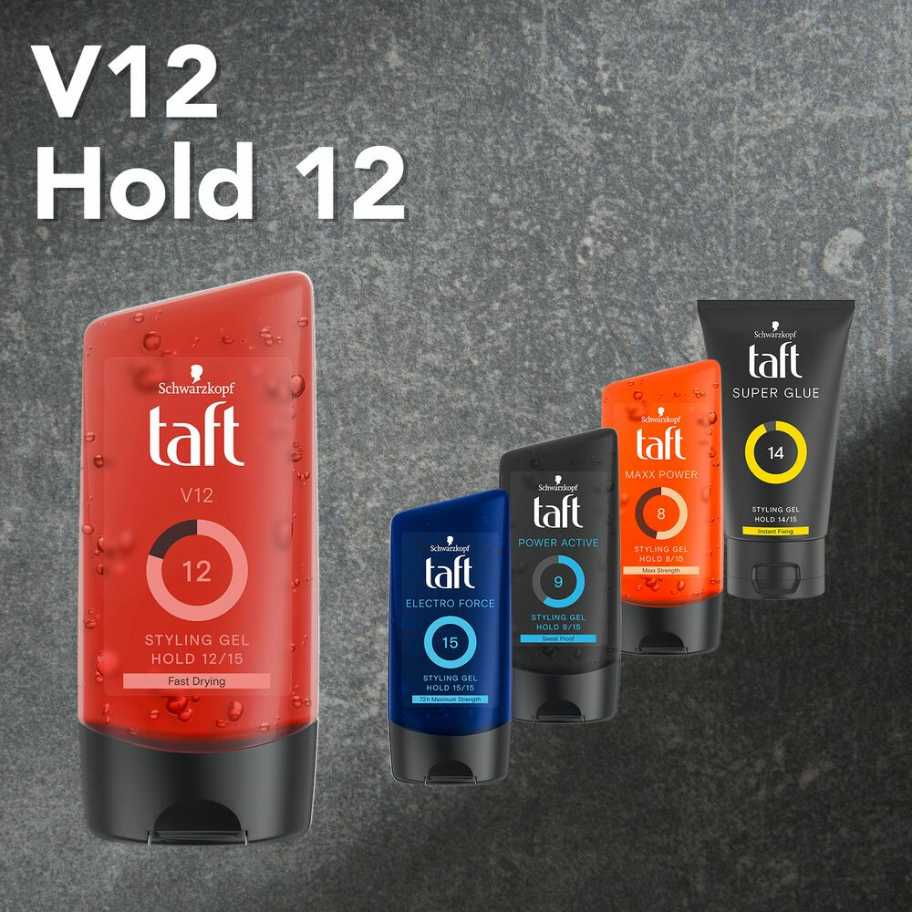 Taft Men Power Gel V12 Hold 12 150 ml | Plein.nl
