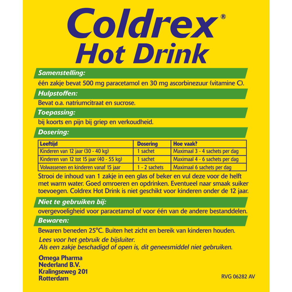 Coldrex Hot Coldrex 10 sachets | Plein.nl