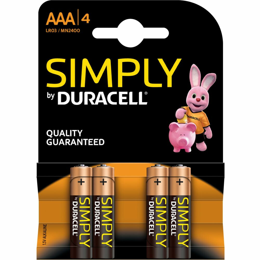 Duracell Simply AAA 4 stuks | Plein.nl