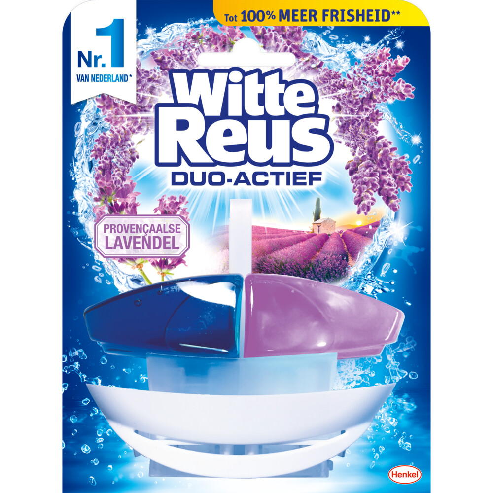 Witte Reus Duo Actief Toiletblok Provençaalse Lavendel | Plein.nl