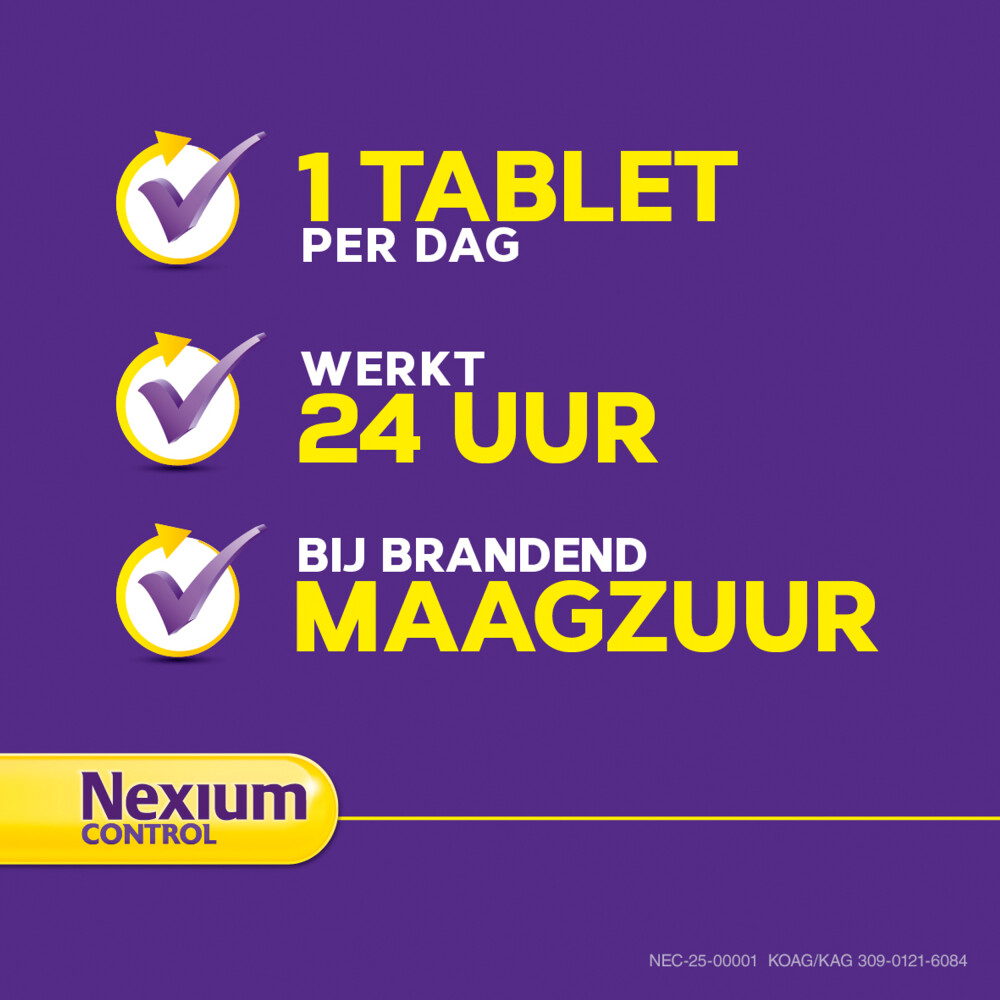 Nexium Control Tabletten 20 mg 14 tabletten | Plein.nl