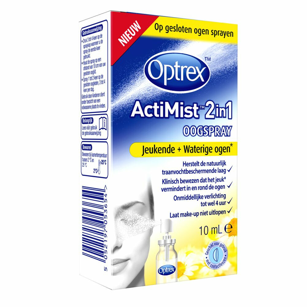 Optrex Actimist Jeukende Ogen Spray 10 ml | Plein.nl