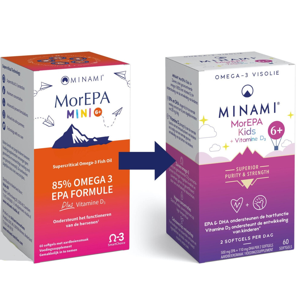 Minami MorEPA Mini Smart Fats 60 capsules | Plein.nl