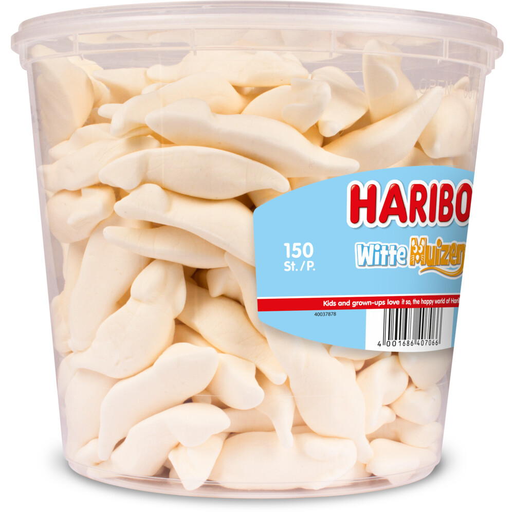 Haribo Witte Muizen 150 stuks | Plein.nl