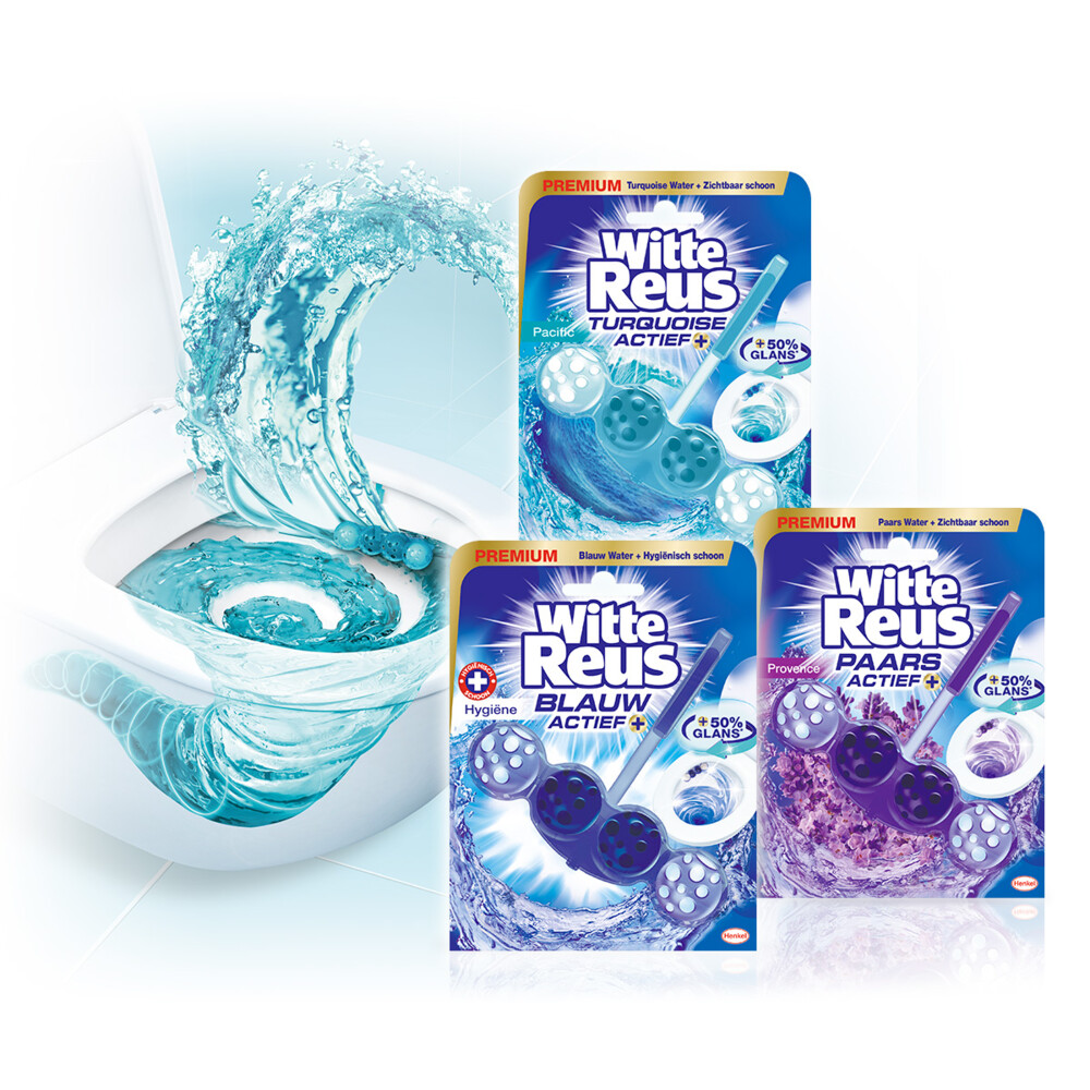 Witte Reus Toiletblok Turquoise Actief Pacific | Plein.nl