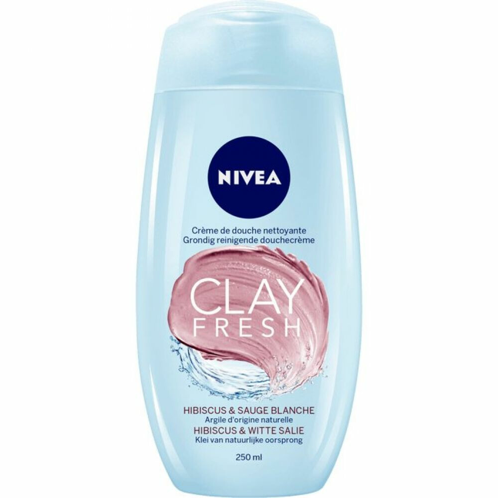 Nivea Clay Fresh Douchegel Hibiscus en White Sage 250 ml | Plein.nl
