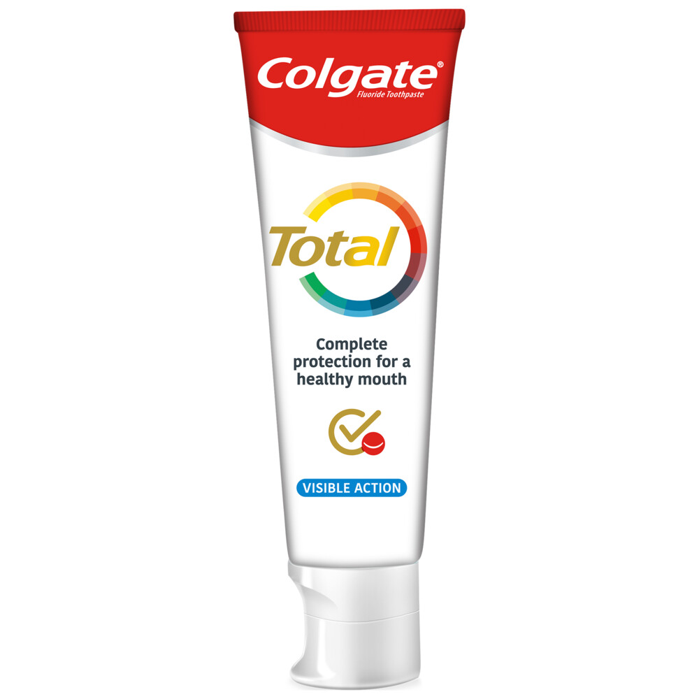 4x Colgate Total Tandpasta Visible Action 75 ml | Plein.nl