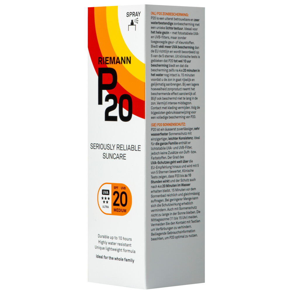2x P20 Zonnefilter Spray SPF 20 100 ml | Plein.nl