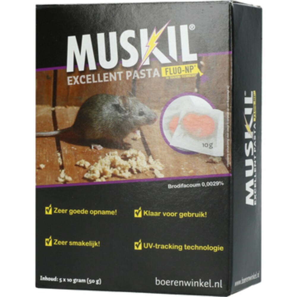 Muskil Excellent Pasta Muis 5 x 10 gr | Plein.nl