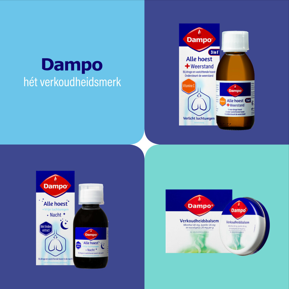 Dampo Alle Hoest +Keelpijn 150 ml | Plein.nl