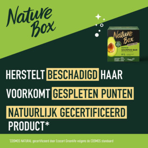 Nature Box Shampoo Bar Avocado Repair 85 gr | Plein.nl