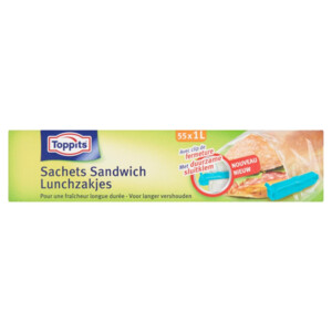 Toppits Lunchzakjes 1 liter 55 stuks | Plein.nl