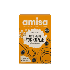 Amisa Vier Granen Pap Biologisch en Glutenvrij 300 gr | Plein.nl