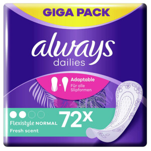 Always Daily Fresh Inlegkruisjes Normal 72 stuks | Plein.nl