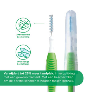 GUM Trav-Ler Ragers Groen 1.1mm 4 stuks | Plein.nl